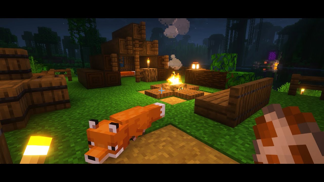 How to Build A Simple Campsite | Minecraft Tutorial - YouTube