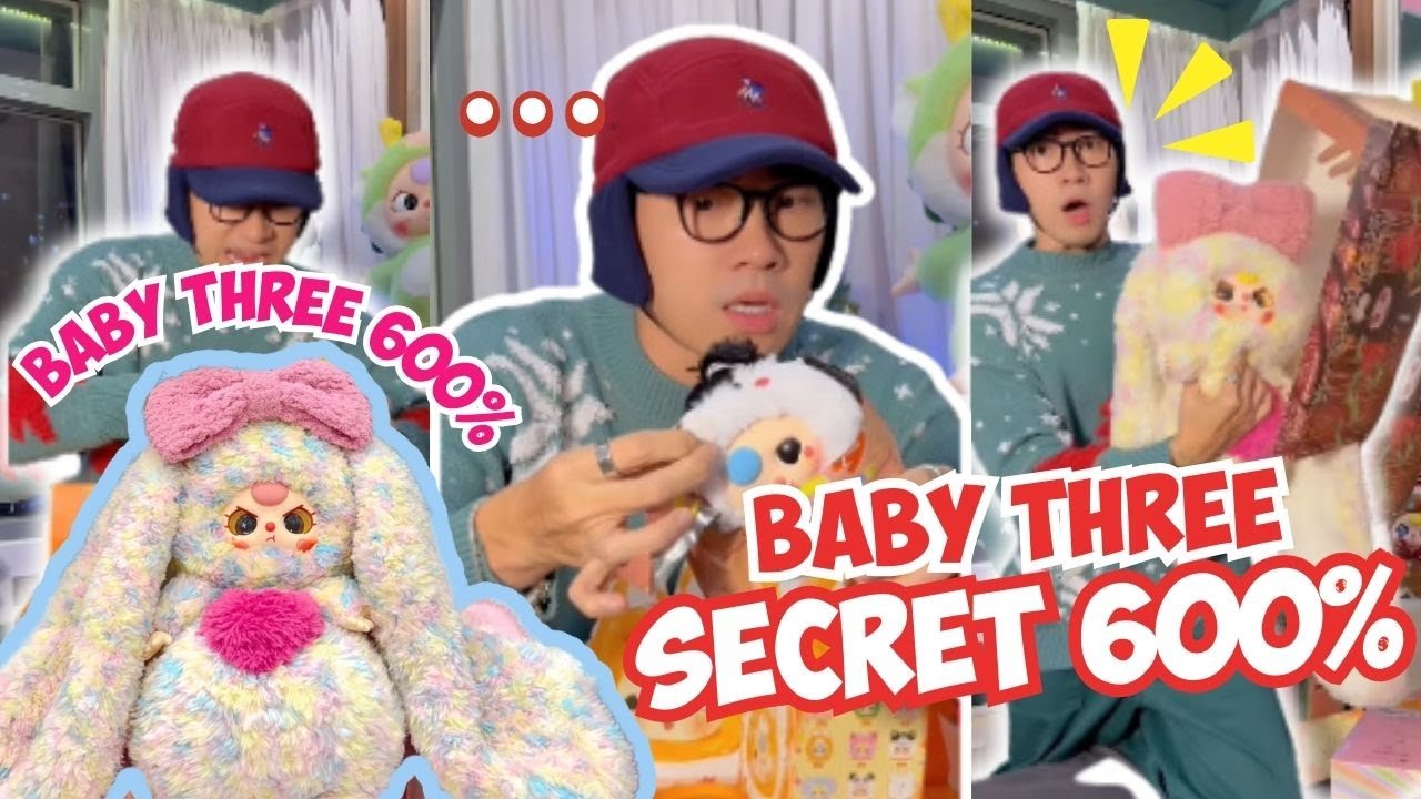 THẦY BEO U40 UNBOX "THỎ 600%" SIÊU ĐẶC BIỆT VÀ FULL SET BABY THREE V1 ...