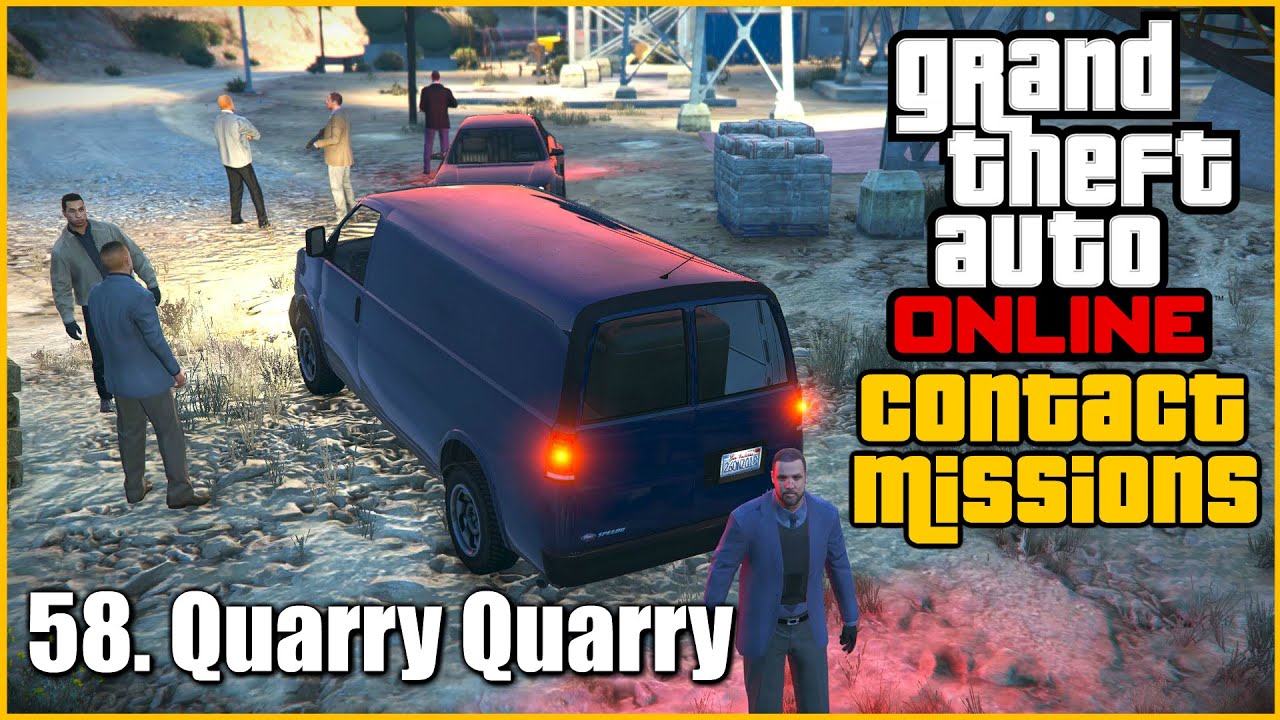 GTA Online Contact Missions Full Walkthrough "Quarry Quarry" (Solo ...