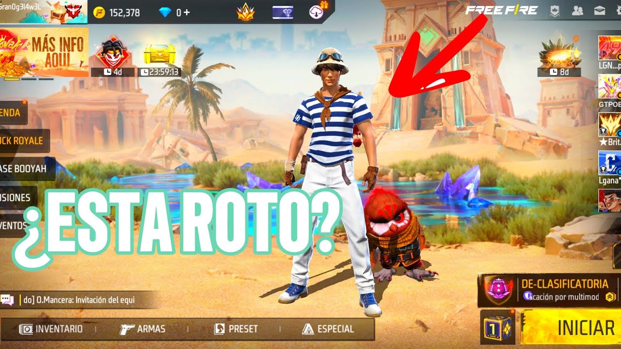 PROBANDO EL NUEVO PERSONAJE DE FREE FIRE🔥¿esta rotísimo?💀 - YouTube