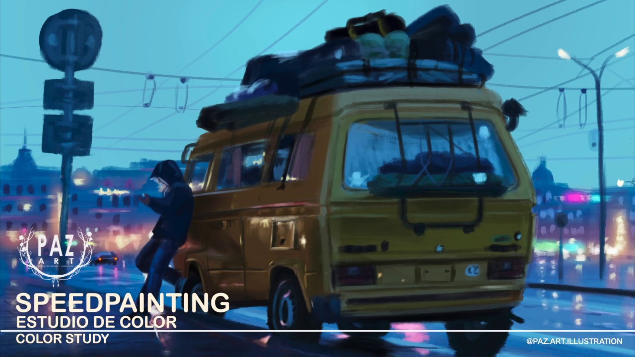 PAZU - Speedpainting - Color Study - YouTube