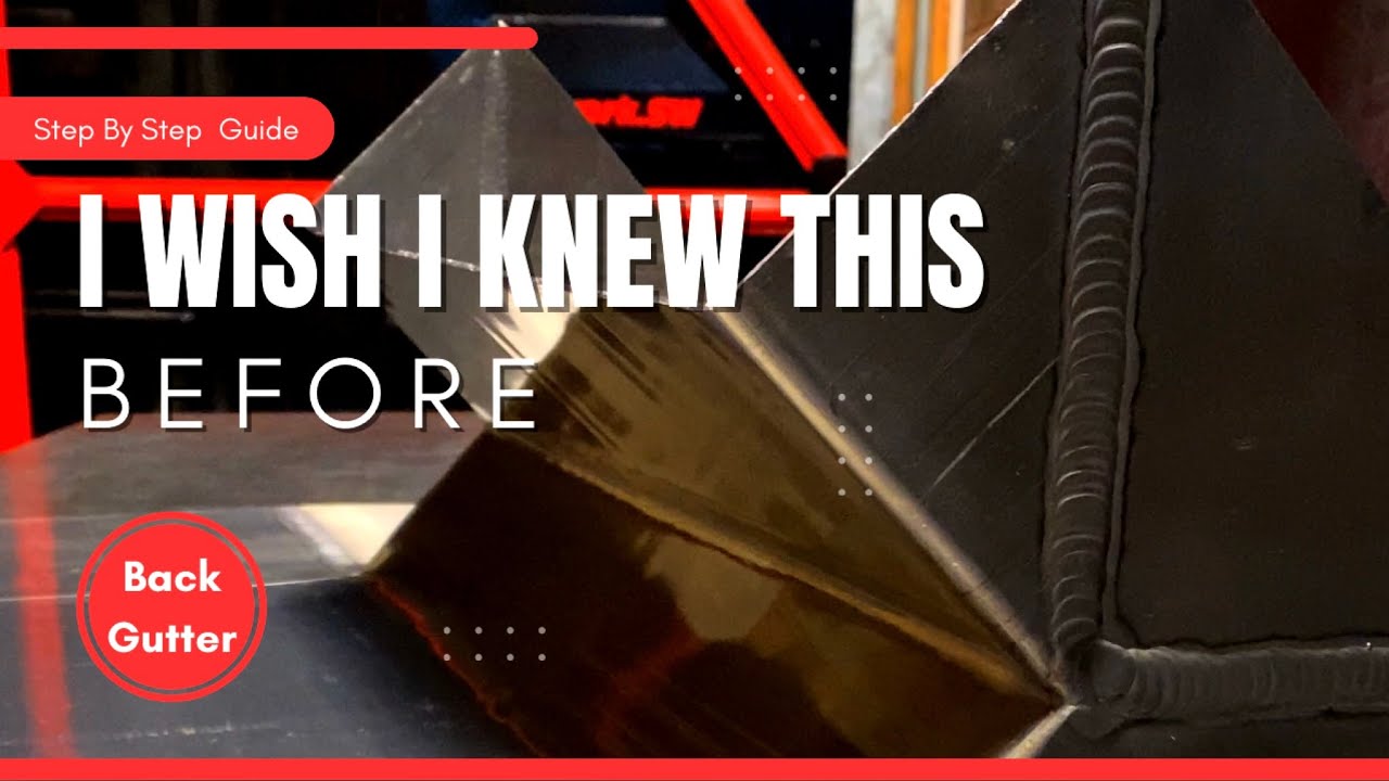 How to make a chimney lead back gutter on a bench - YouTube