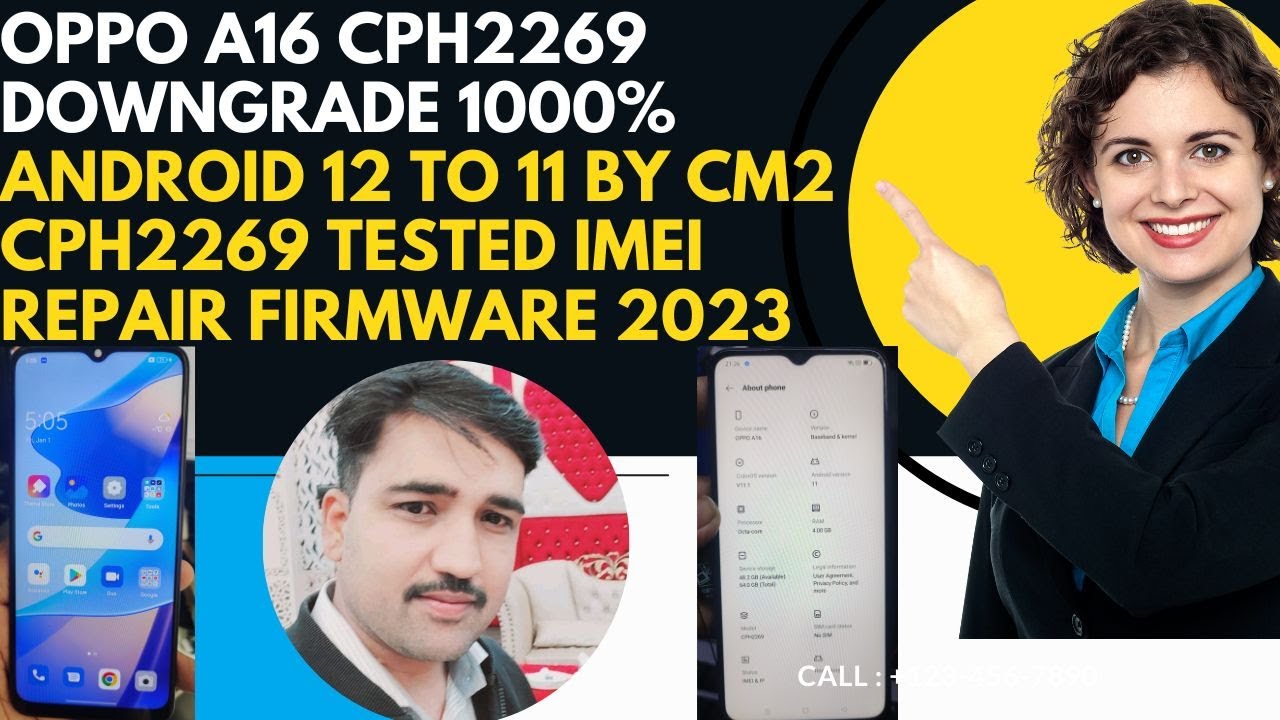 OPPO A16 CPH2269 Downgrade 1000% Android 12 TO 11 BY CM2|CPH2269 Tested ...