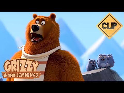 Course poursuite Grizzy VS Lemmings pour la pâte à  tartiner ! - Grizzy & les Lemmings