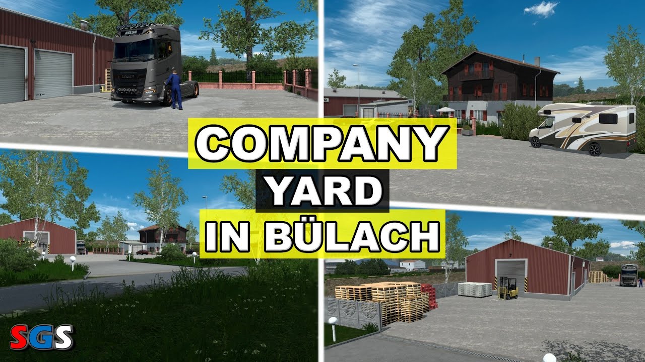 |ETS2 1.50| Company Yard in Bülach 🇨🇭 - YouTube
