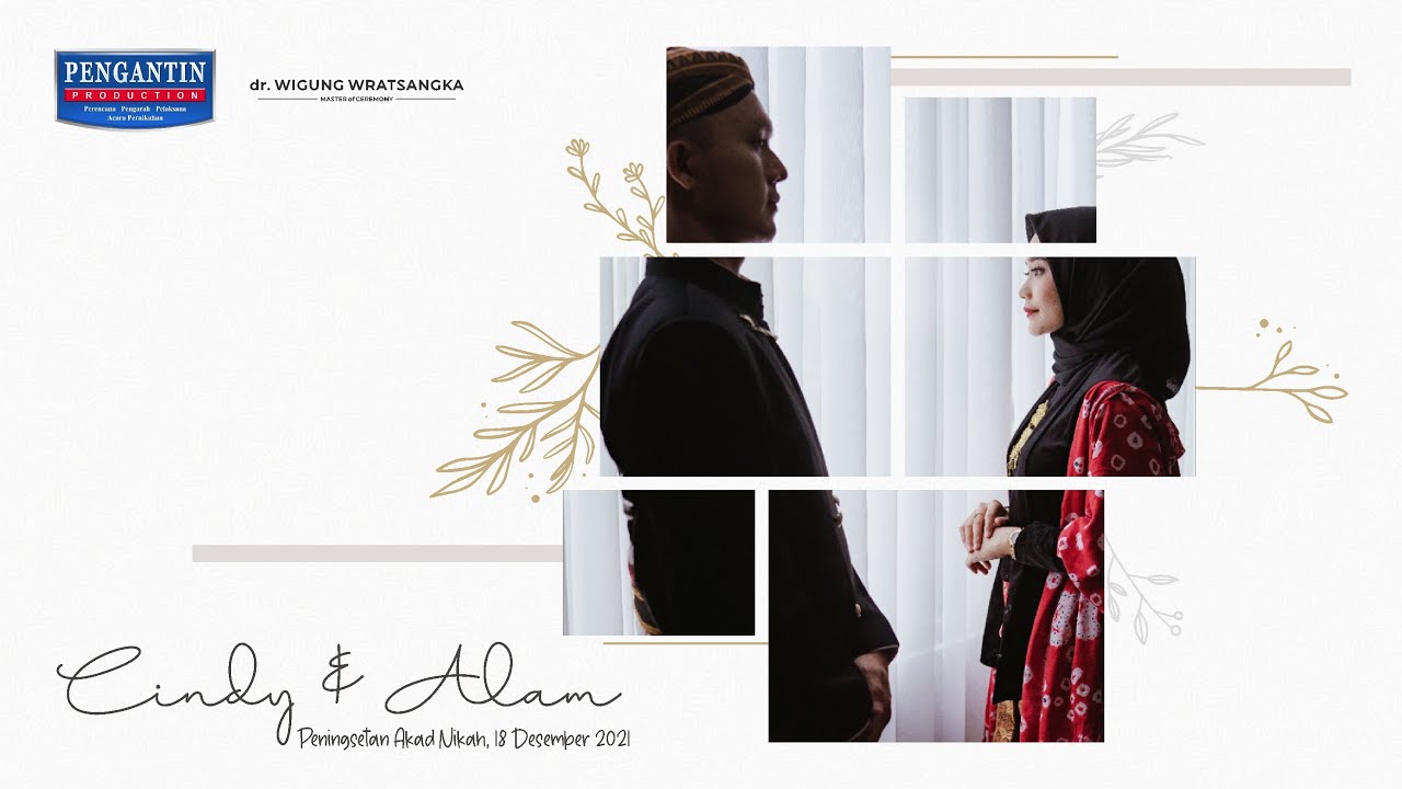 LIVE STREAMING CINDY & ALAM Peningsetan Akad Nikah - YouTube