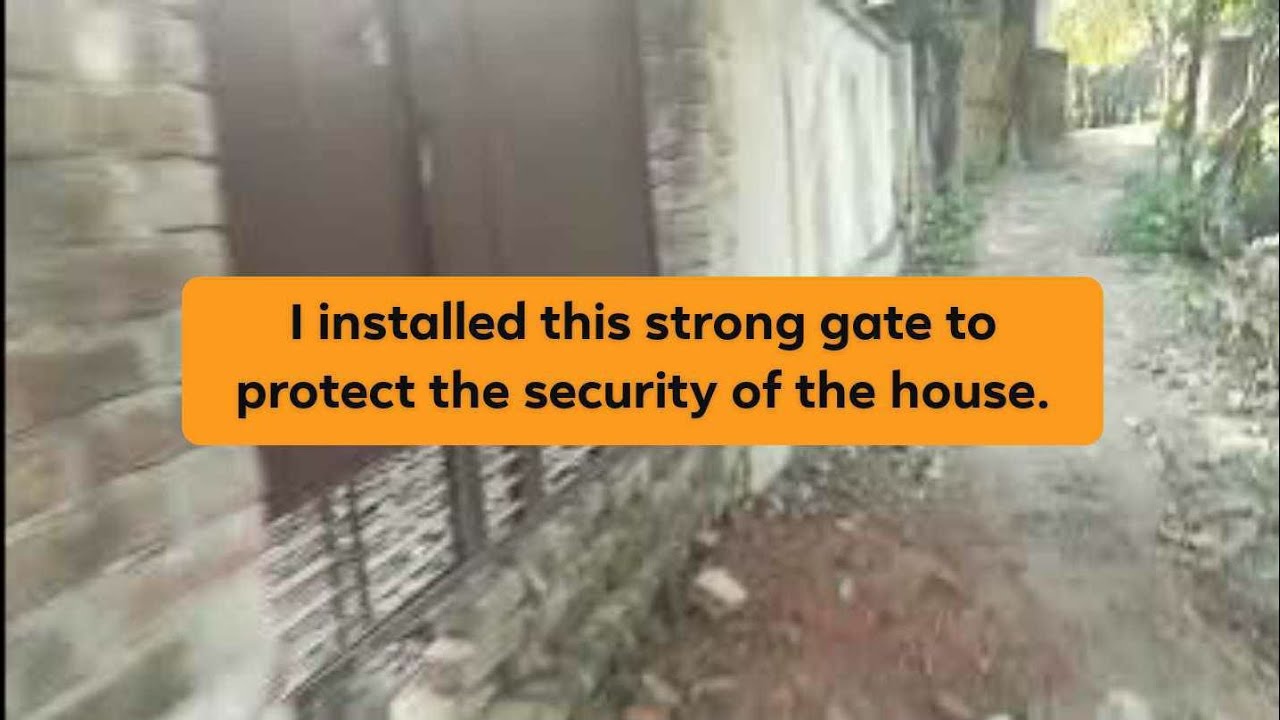 I installed this strong gate to protect the security of the house ...