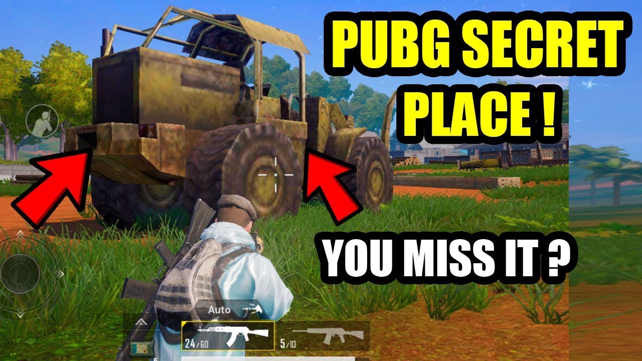 PUBG MOBILE NEW HIDDEN SECRET PLACES TO HIDE IN OPEN AREA'S & KILL ...