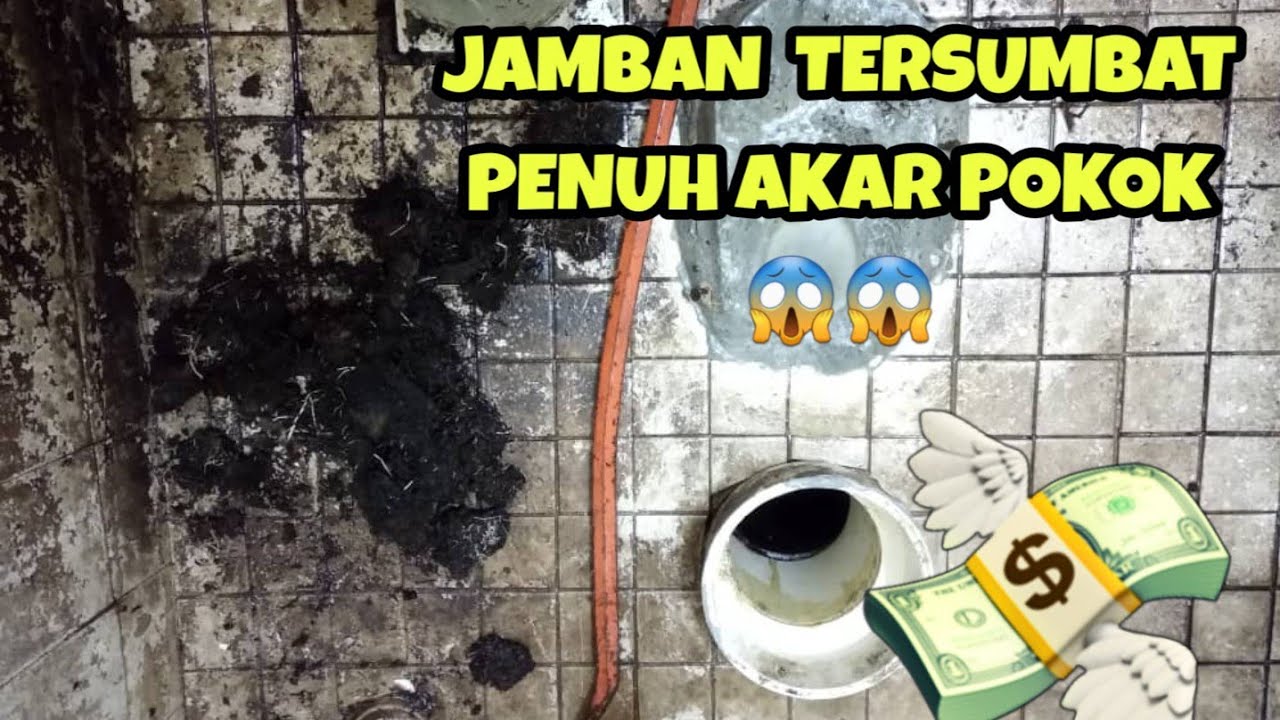 Cara repair jamban tersumbat.. Paip penuh akar pokok.. Wangsa Maju.. 😰😰 ...