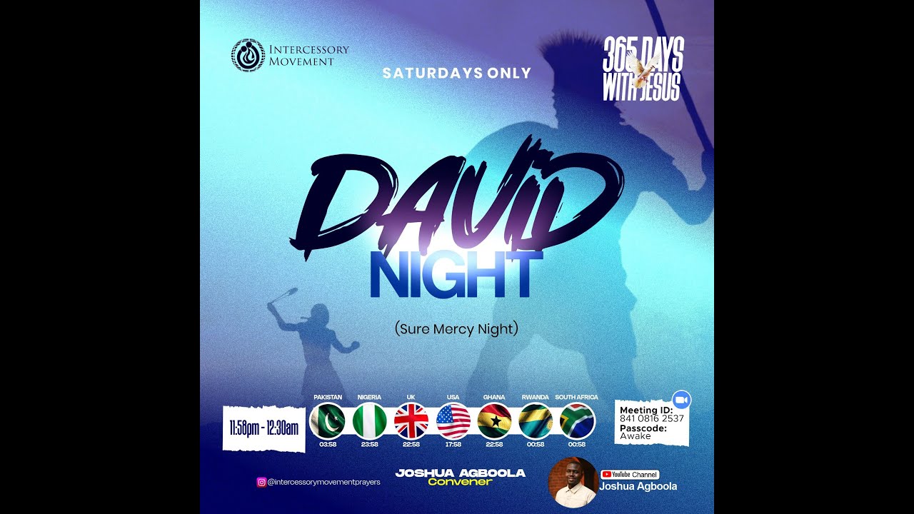 365 Days Watch 2025-( Day 33)- David Night of Mercy - YouTube