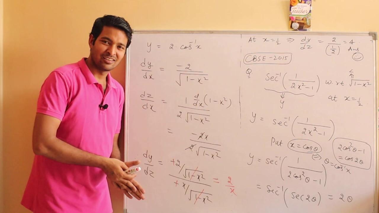 #15.DIFFERENTIATION | DIFF. OF A FUNC. W.R.T. ANOTHER FUNC. AND ...