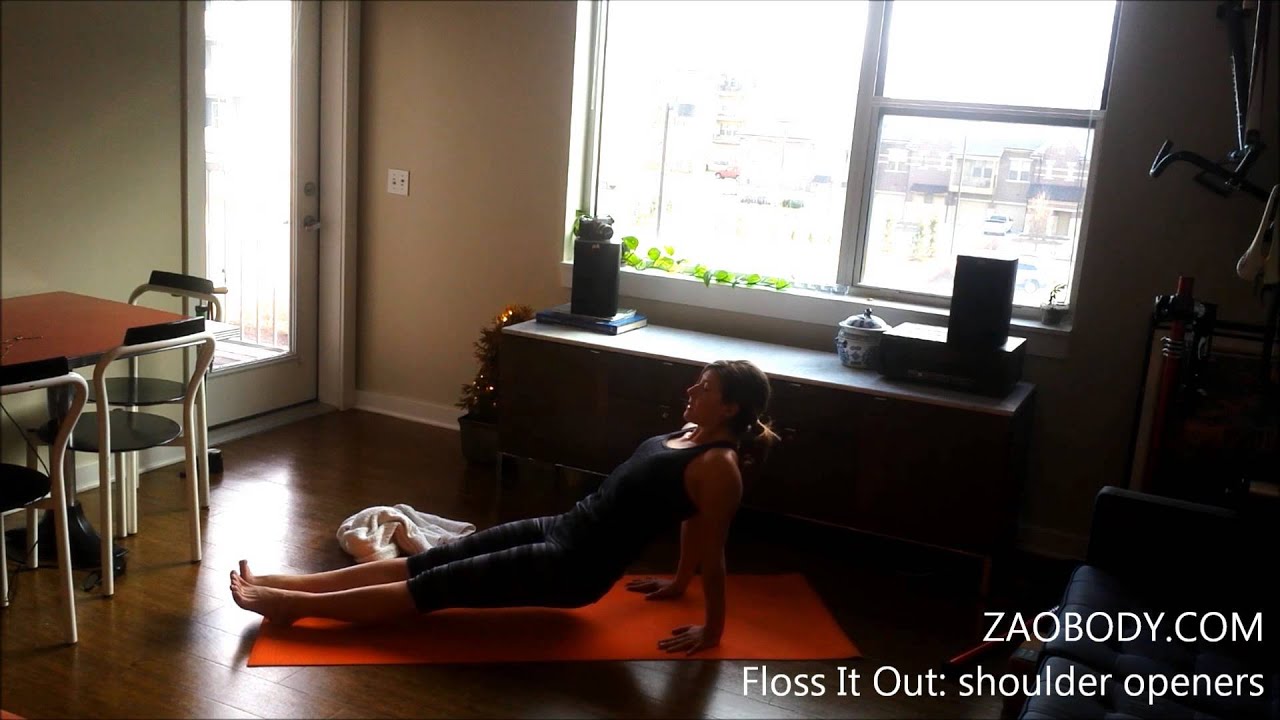 Floss It Out yoga for shoulder opening - YouTube