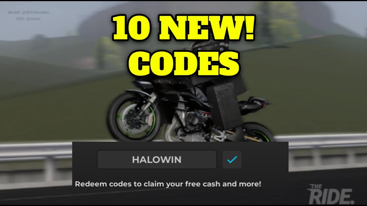 10 WORKING CODES FOR THE RIDE! | ROBLOX THE RIDE CODES 🚀 - YouTube