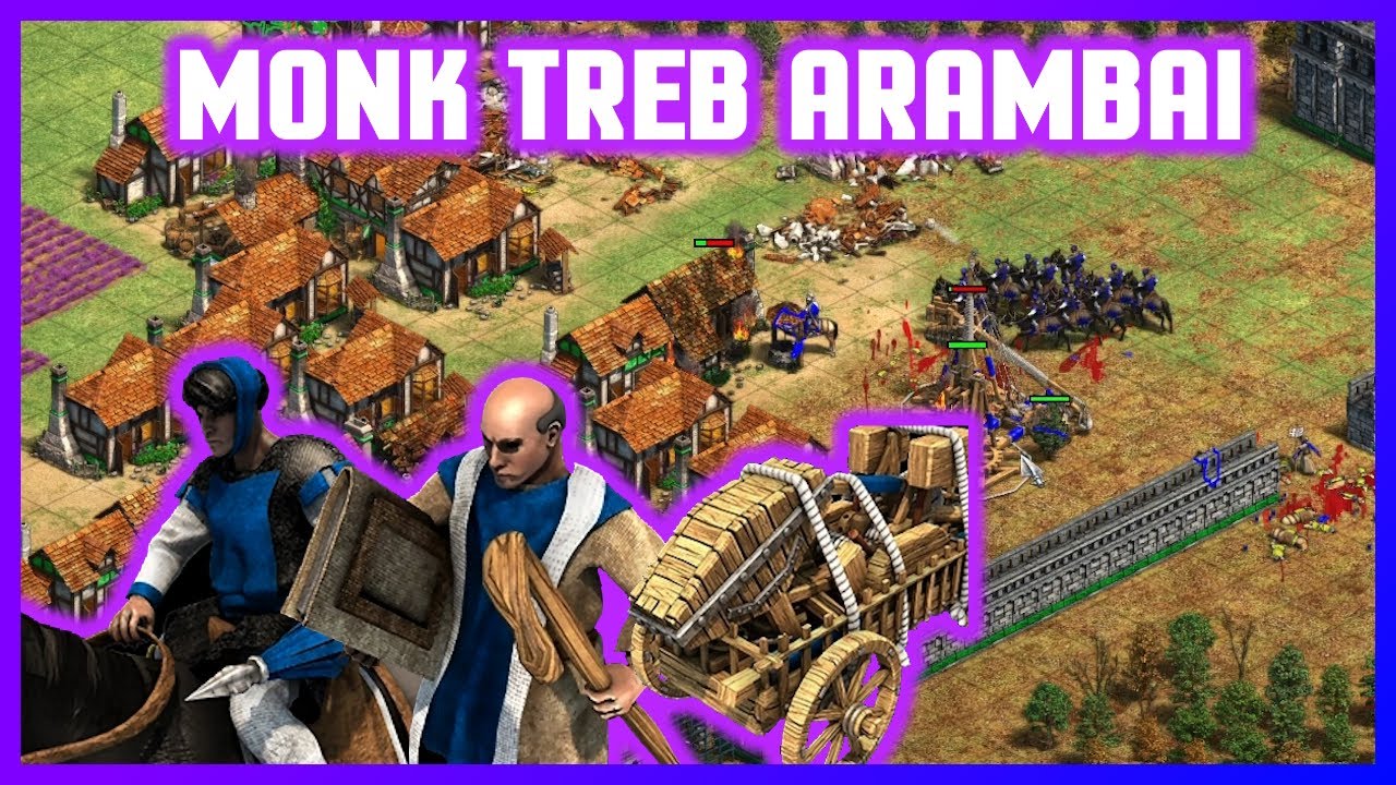 AoE2 Arena Gameplay: Burmese Flank Monk/Treb/Arambai - YouTube
