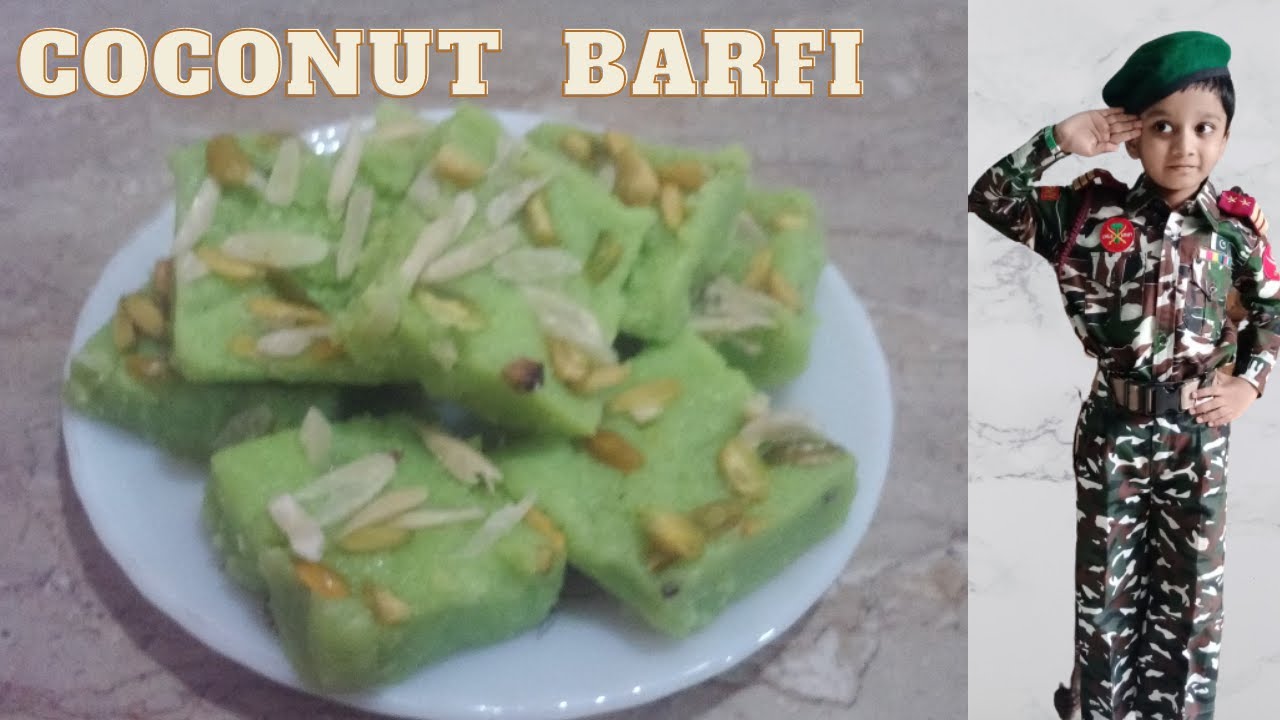 Coconut Barfi .Original Easy Recipe . Nariyal Barfi Recipe .How to make ...