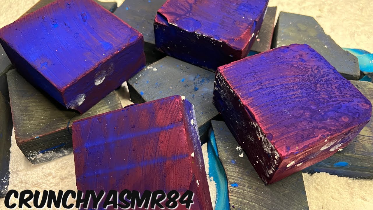 Deep Dyed Blue Blocks | Sped Up Version | Oddly Satisfying | ASMR - YouTube