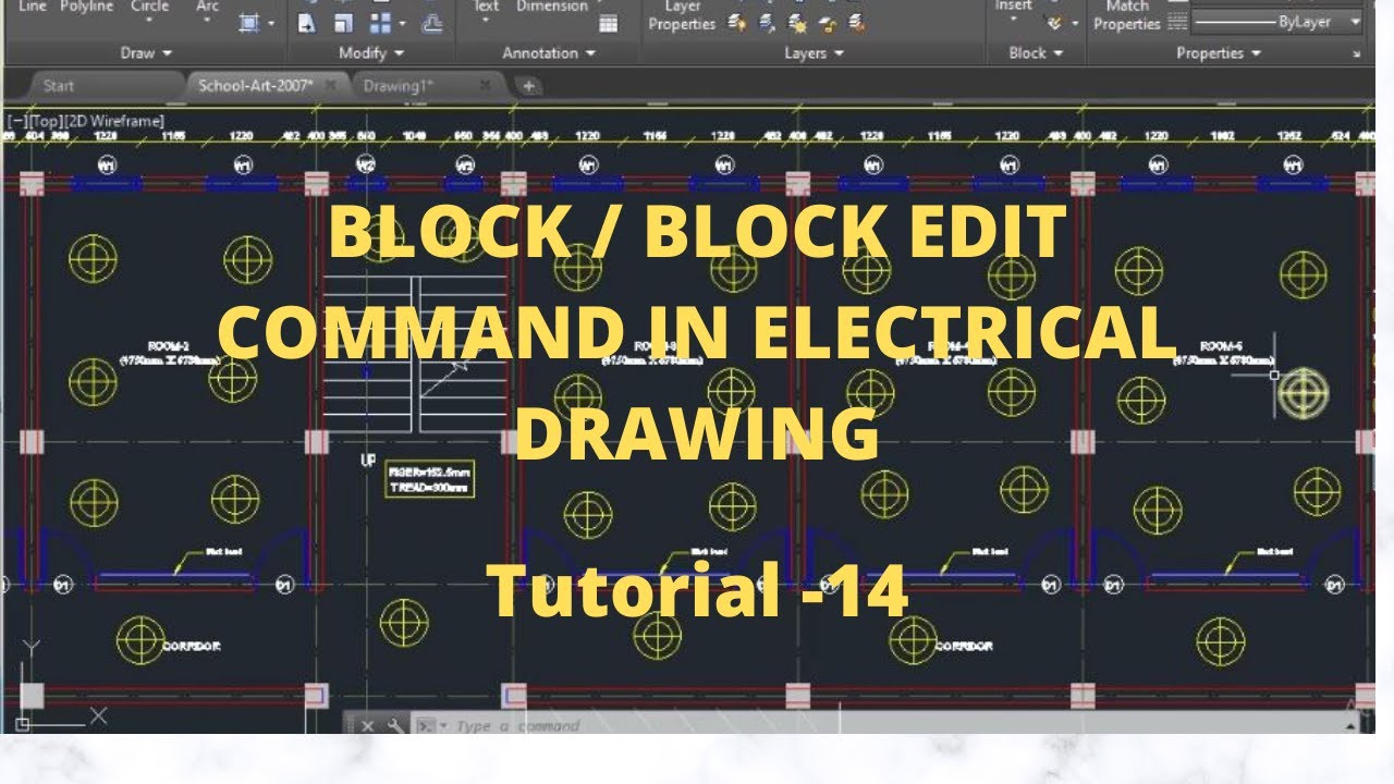 Block Command in Electrical Drawing | Electrical AutoCAD | Tutorial -14 ...