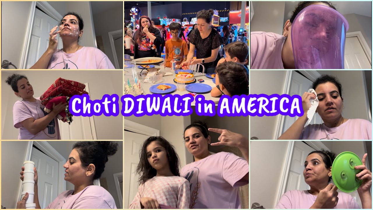 HAPPY DIWALI 2023 Roop Kali Chaudas BEST FAMILY TIME in AMERICA - YouTube