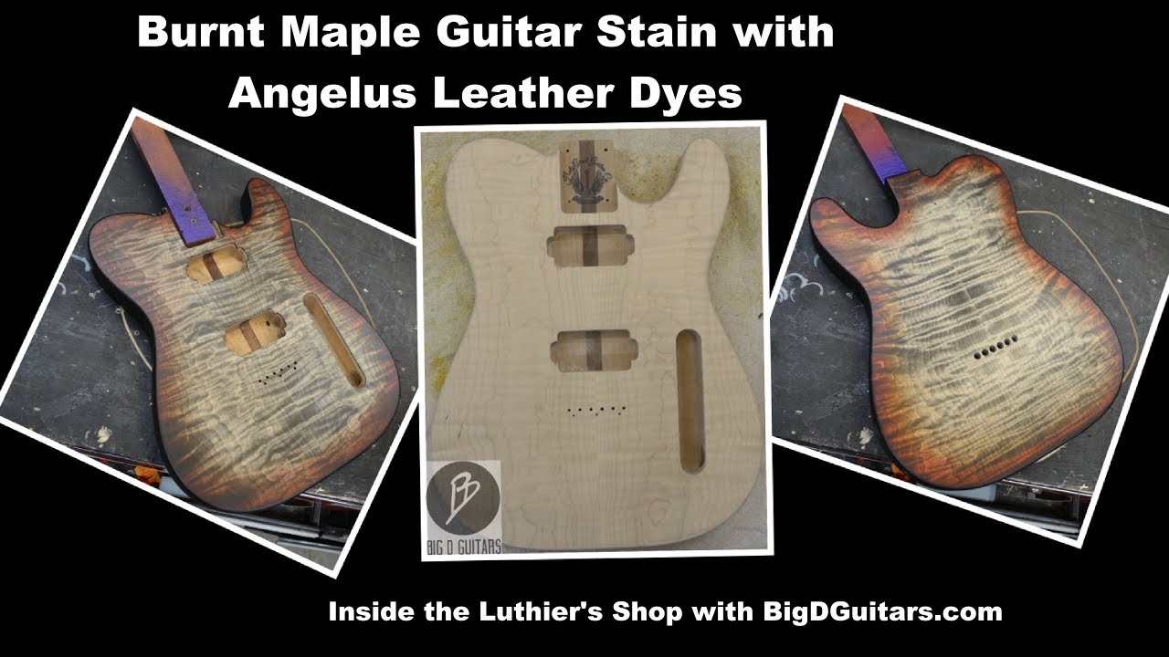 PRS Burnt Maple Stain with Hand Rubbed Angelus Leather Dye - Part I ...