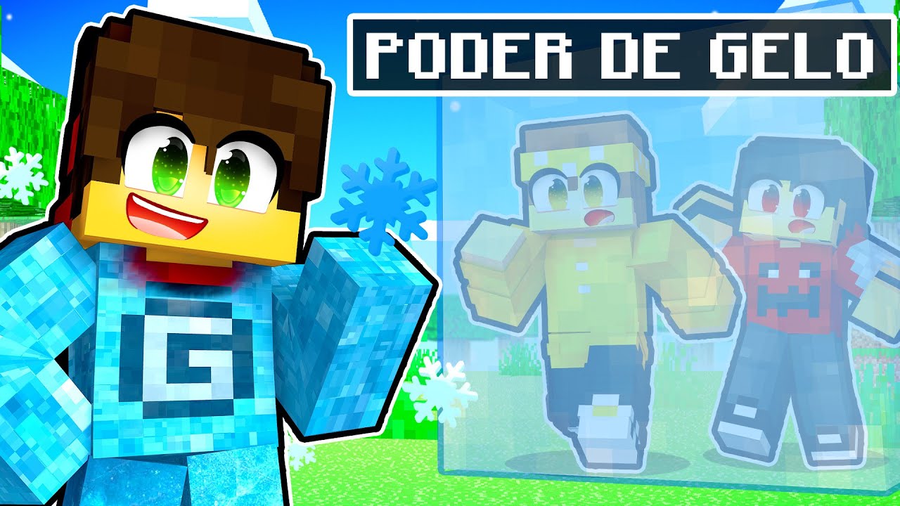 GUIHH tem PODERES de GELO no Minecraft - YouTube