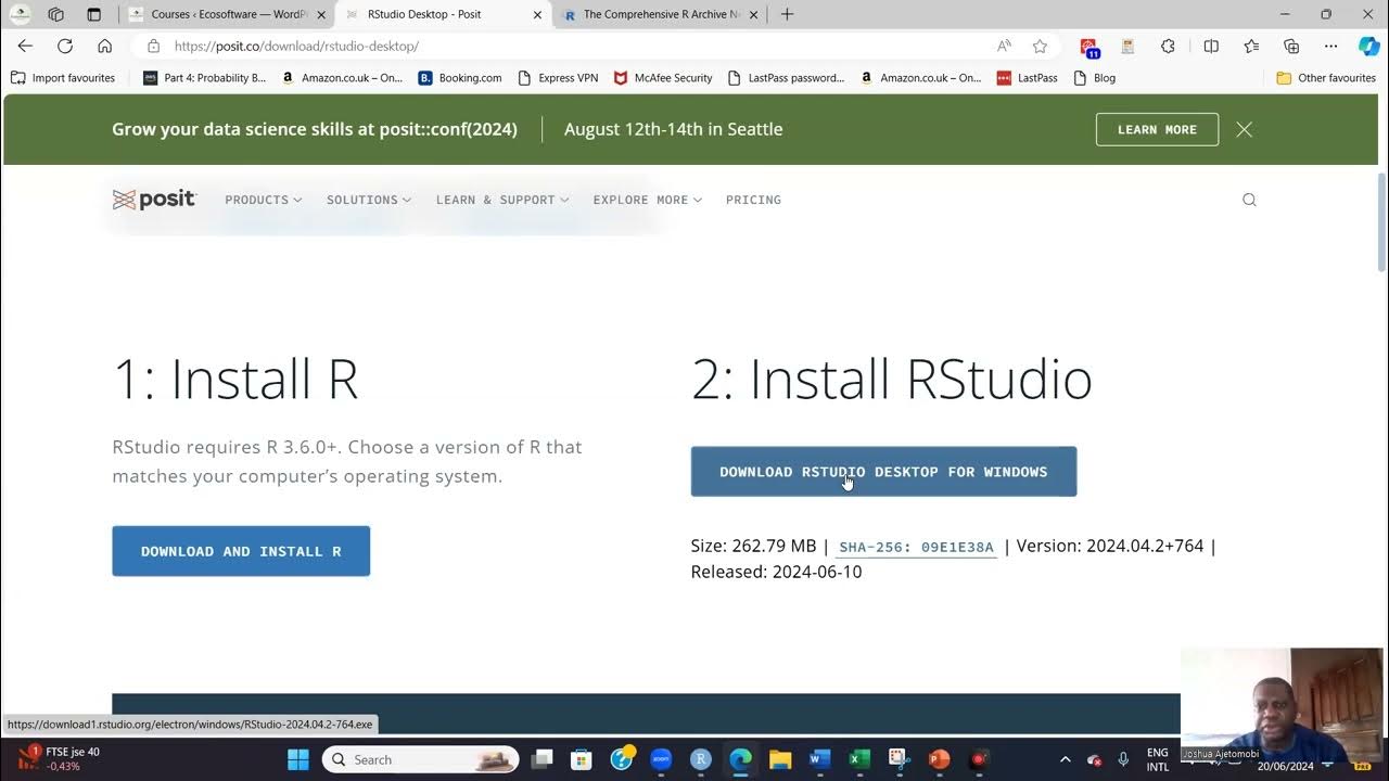 Installation and Overview of R and RStudio - YouTube