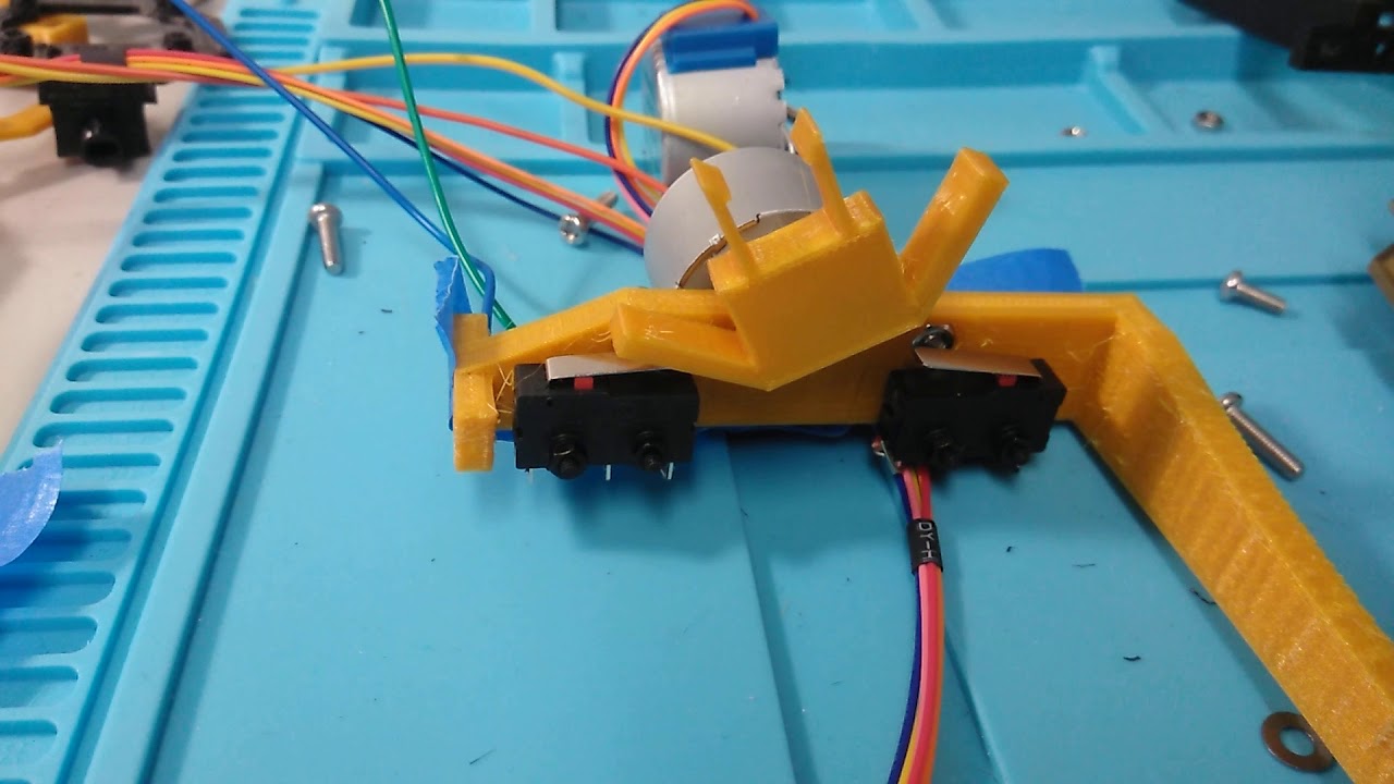 Stepper motor and limit switches: Now with logic and commands! - YouTube