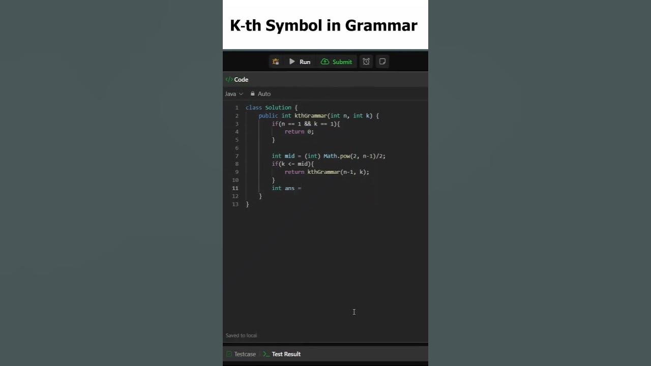 K Th Symbol In Grammar Shorts Youtubeshorts Java Viral Coding Programming Codingtechnique