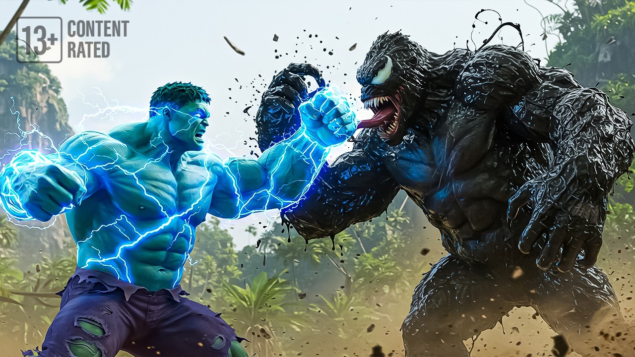Venom Kong vs Electric Hulk | Black Panther Rescue Mission (13+) - YouTube