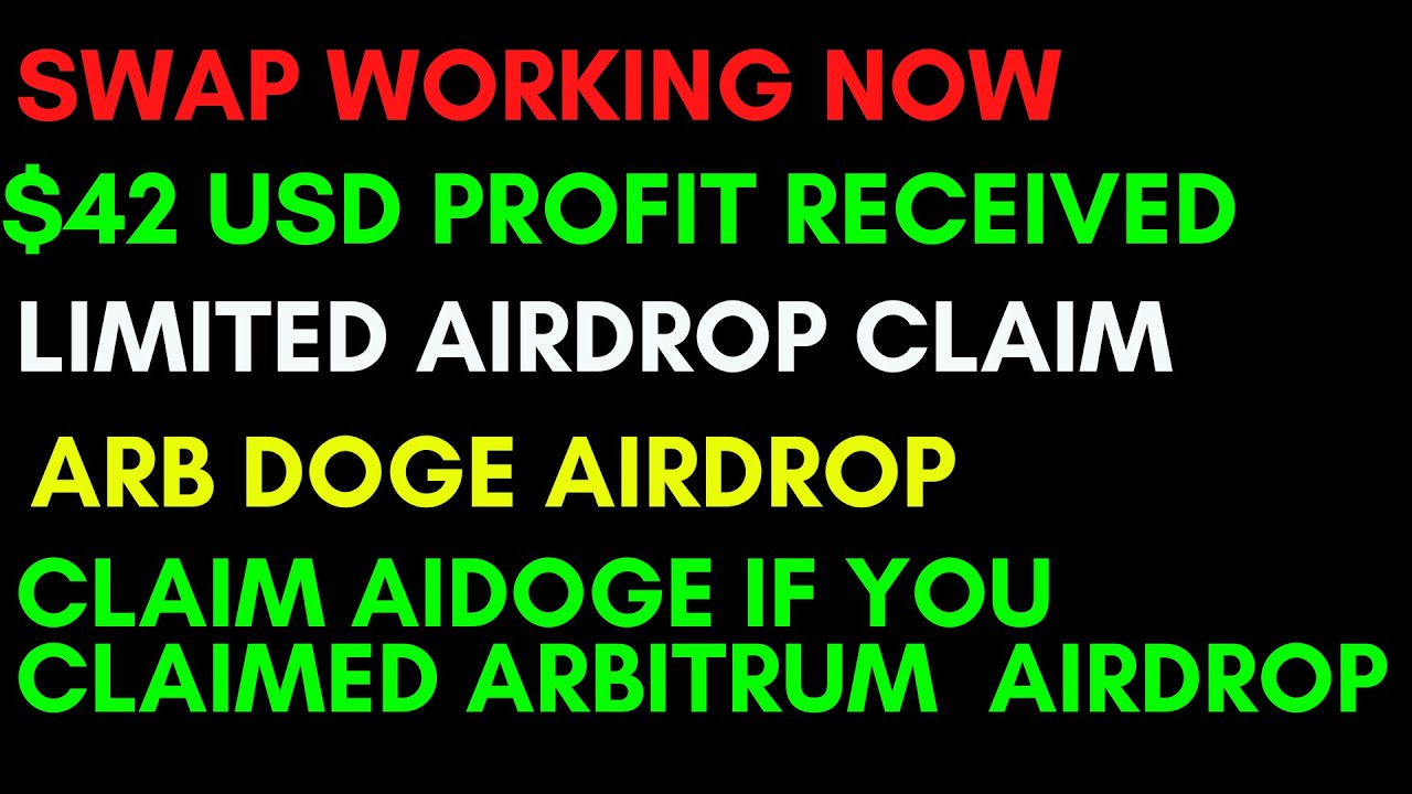ARB Doge Airdrop|Claim AIDOGE if you Claim Arbitrum|Limited - YouTube