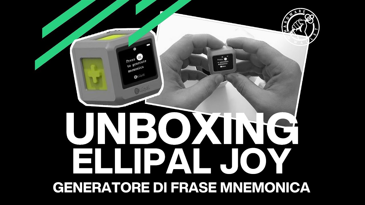 Ellipal Joy - Mnemonic Generator in BIP39 - Unboxing ITA - YouTube