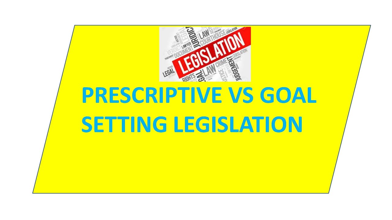 Nebosh IDIP: - Prescriptive vs Goal Setting Legislation - YouTube