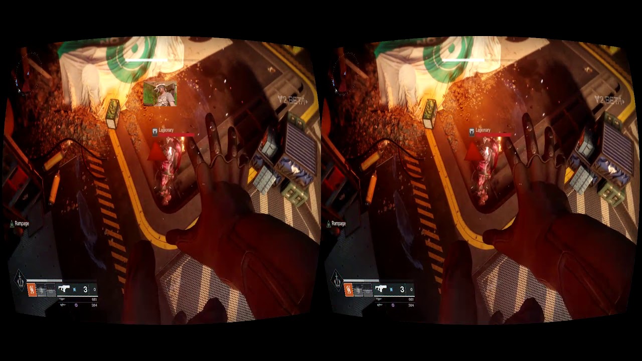 Destiny 2 PC Beta VR : PC to PlayStation 3D VR Zeiss head tracking ...