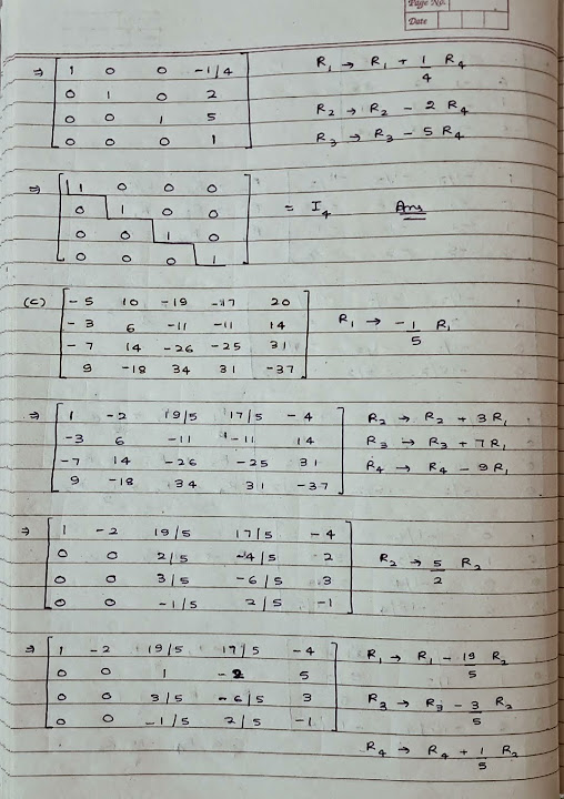 Linear algebra- system of equation section 2.2 example 1 and que 1 ,2 part 1 bsc maths hons sem ...
