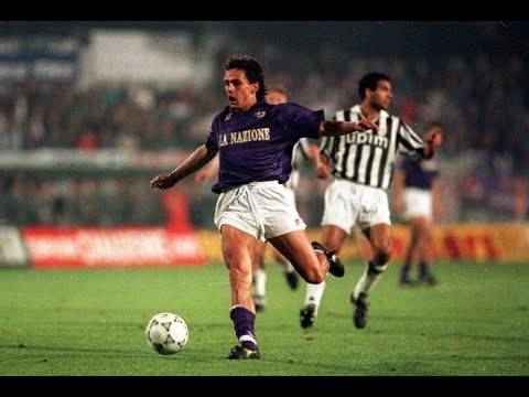 Roberto Baggio vs Juventus | Last Match for Fiorentina | 1990 UEFA Cup ...