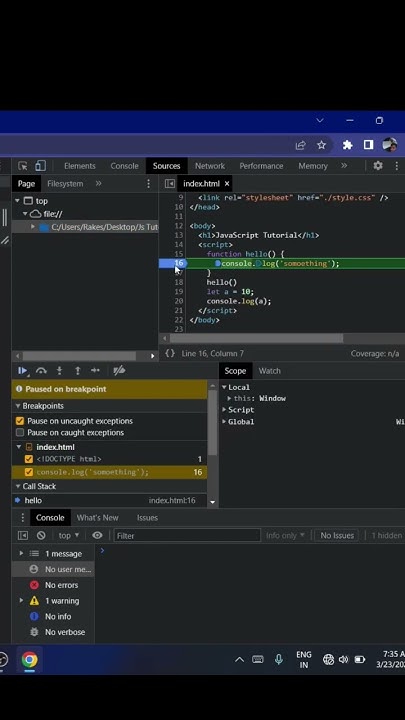 Debugging Code In Javascript Javascript Debugging Html React