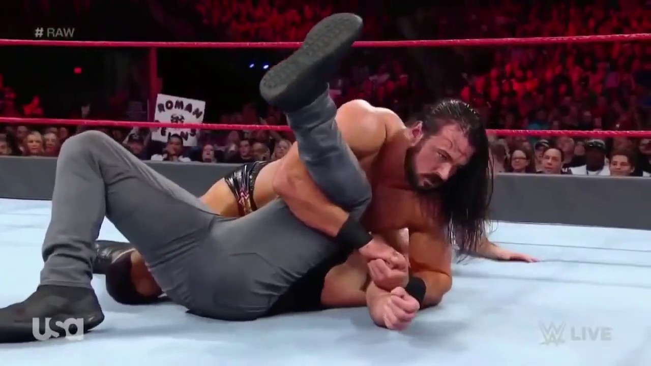 Drew McIntyre Claymore Kick Dean Ambrose 9/17/2018 - YouTube