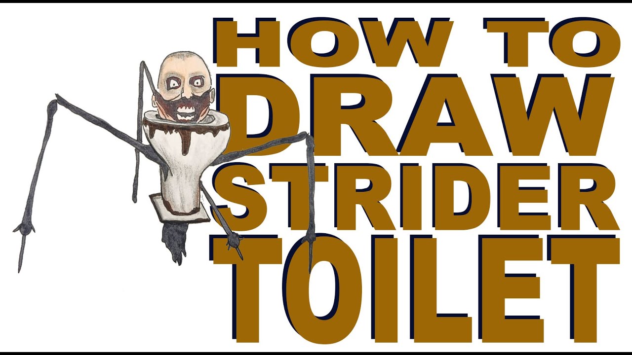 How to draw Strider Toilet (Skibidi Toilet) - YouTube