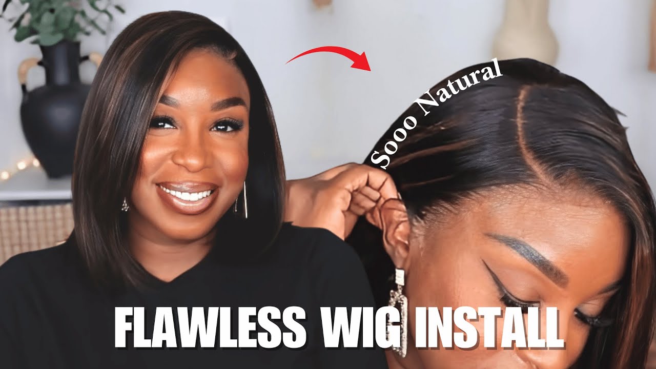 Highlights For Natural Bob Hair Install😍The Beginners’ Friendly Tips For Ultimate Melted ...