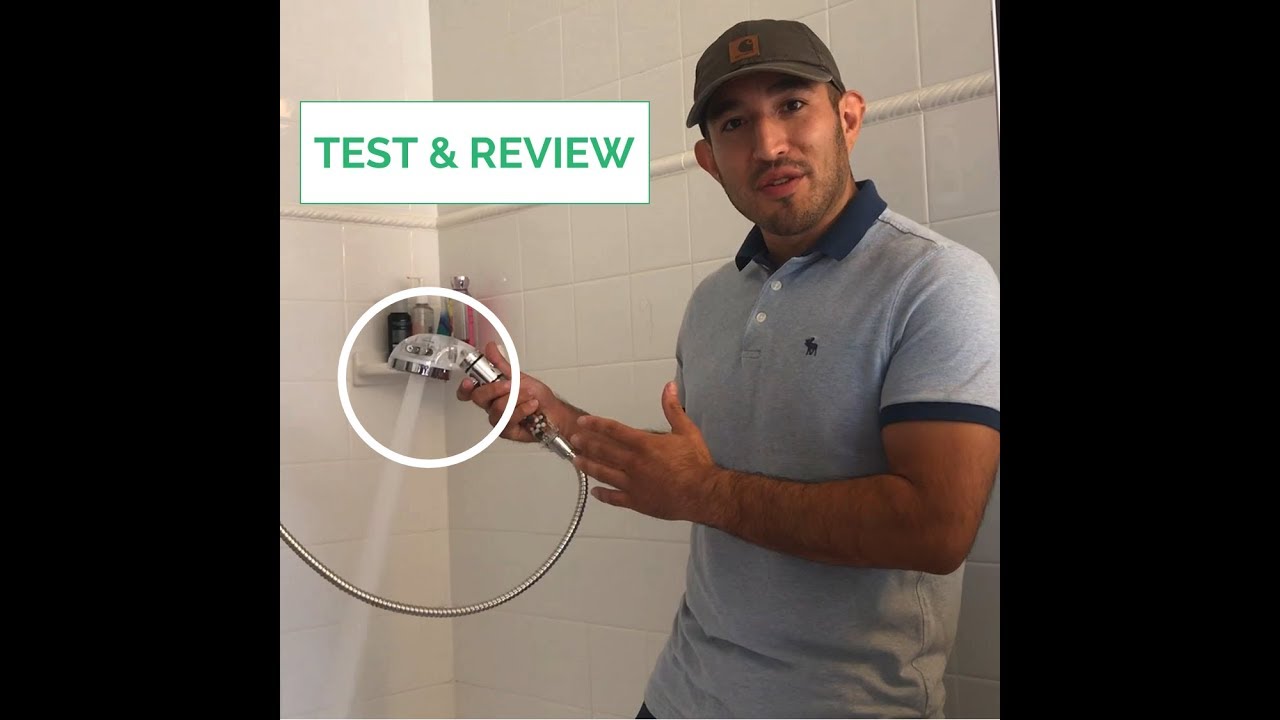 Stone Stream Eco Power Shower Head Review - Water Flow Comparison - YouTube