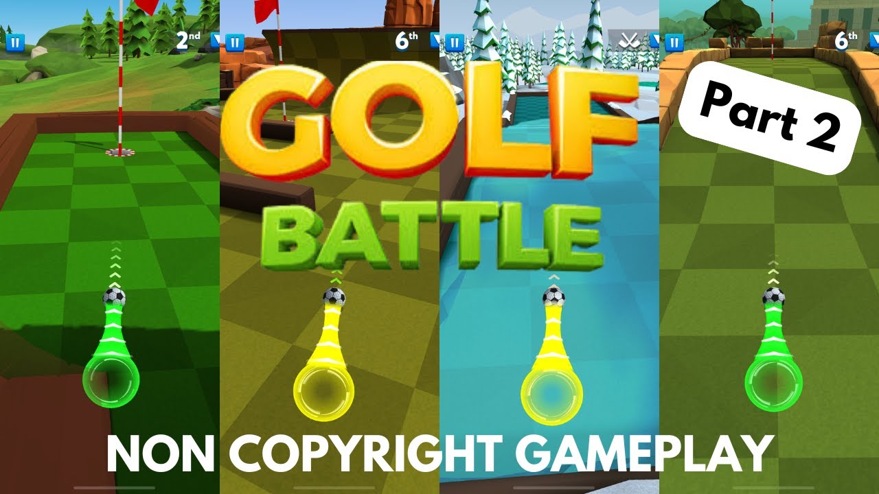 NON COPYRIGHT GAMEPLAY - GOLF BATTLE - DOMINATING PINE FORREST - PART 2 ...
