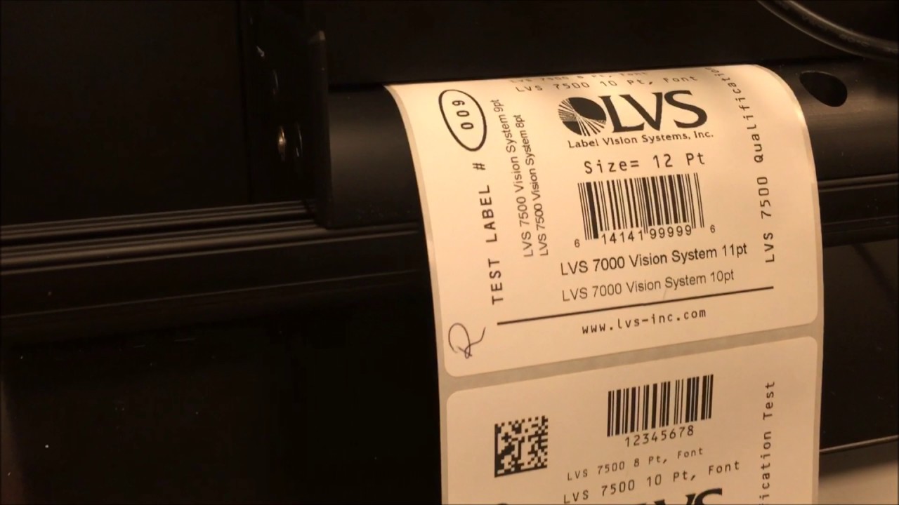 LVS 7500 Label Inspection with Sato CL4NX Printer - YouTube