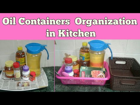 How to Organise Oil Containers-DIY Indian kitchen Organization Ideas ...