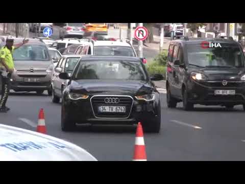Ankara'da çakarlı araç denetimi