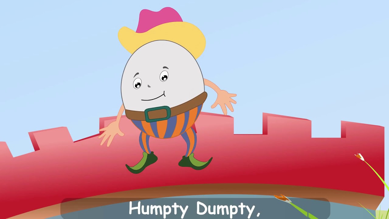 Humpty Dumpty Sat On A Wall - Nursery Rhymes In English - YouTube