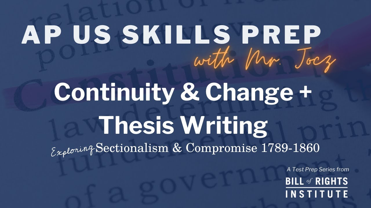 AP U.S. Skills with Daniel Jocz Episode #1 | Continuity & Change ...