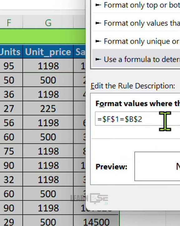 Highlight Data Using Conditional Formatting In Excel Exceltricks Exceltips Excel Shorts