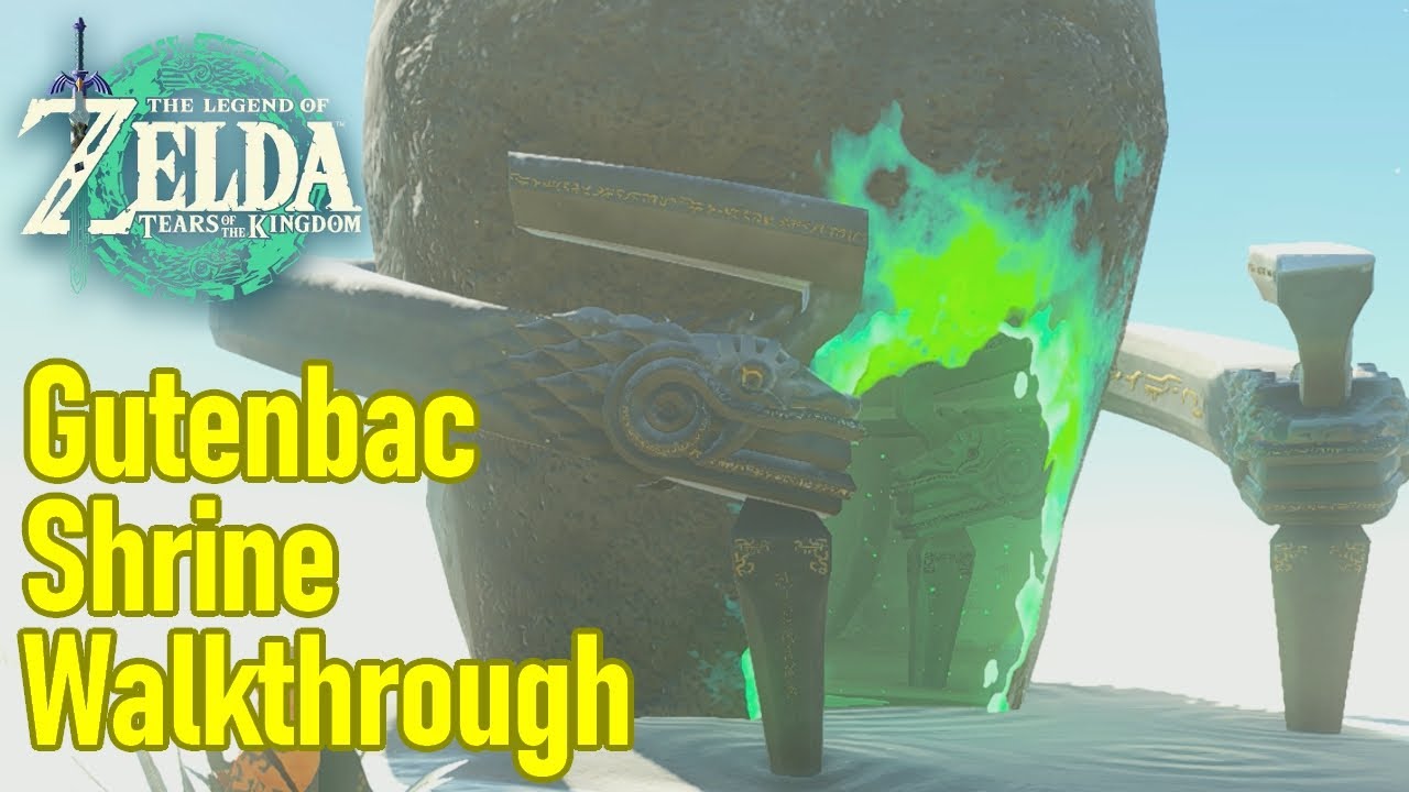 Zelda Tears of the Kingdom Gutenbac shrine guide / walkthrough, third ...