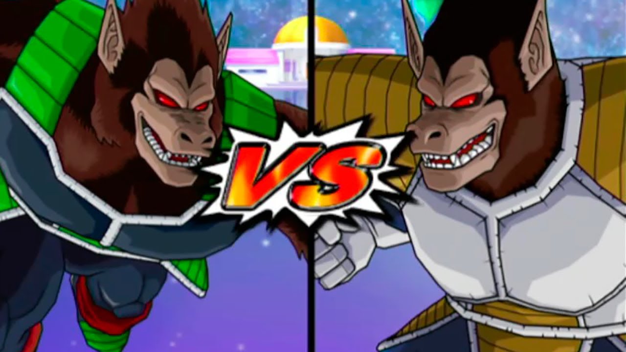 Gran Mono Bardock Vs Gran Mono Vegeta "BATALLA EPICA" | Dragon Ball Z ...