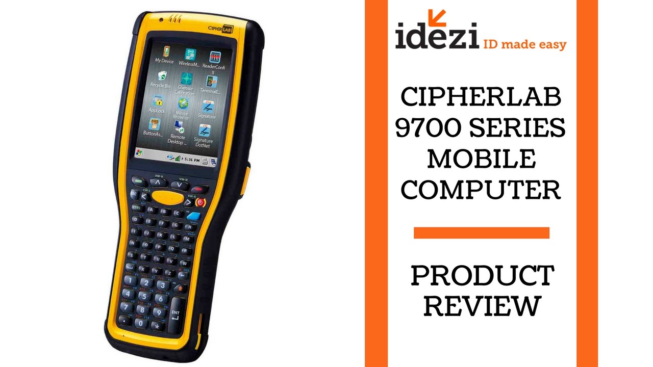 CipherLab 9700 Series - Mobile Computer - Idezi "ID Made Easy" - YouTube