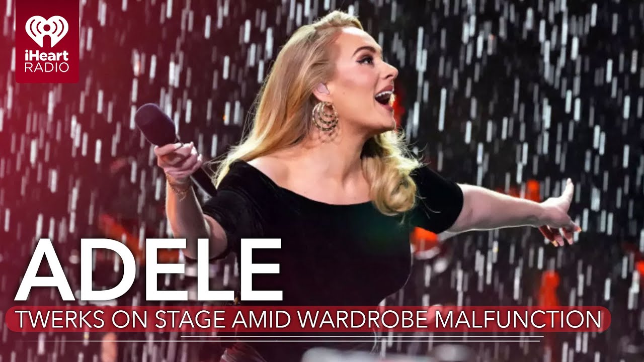 Adele Twerks On Stage Amid Wardrobe Malfunction In Torrential Downpour ...